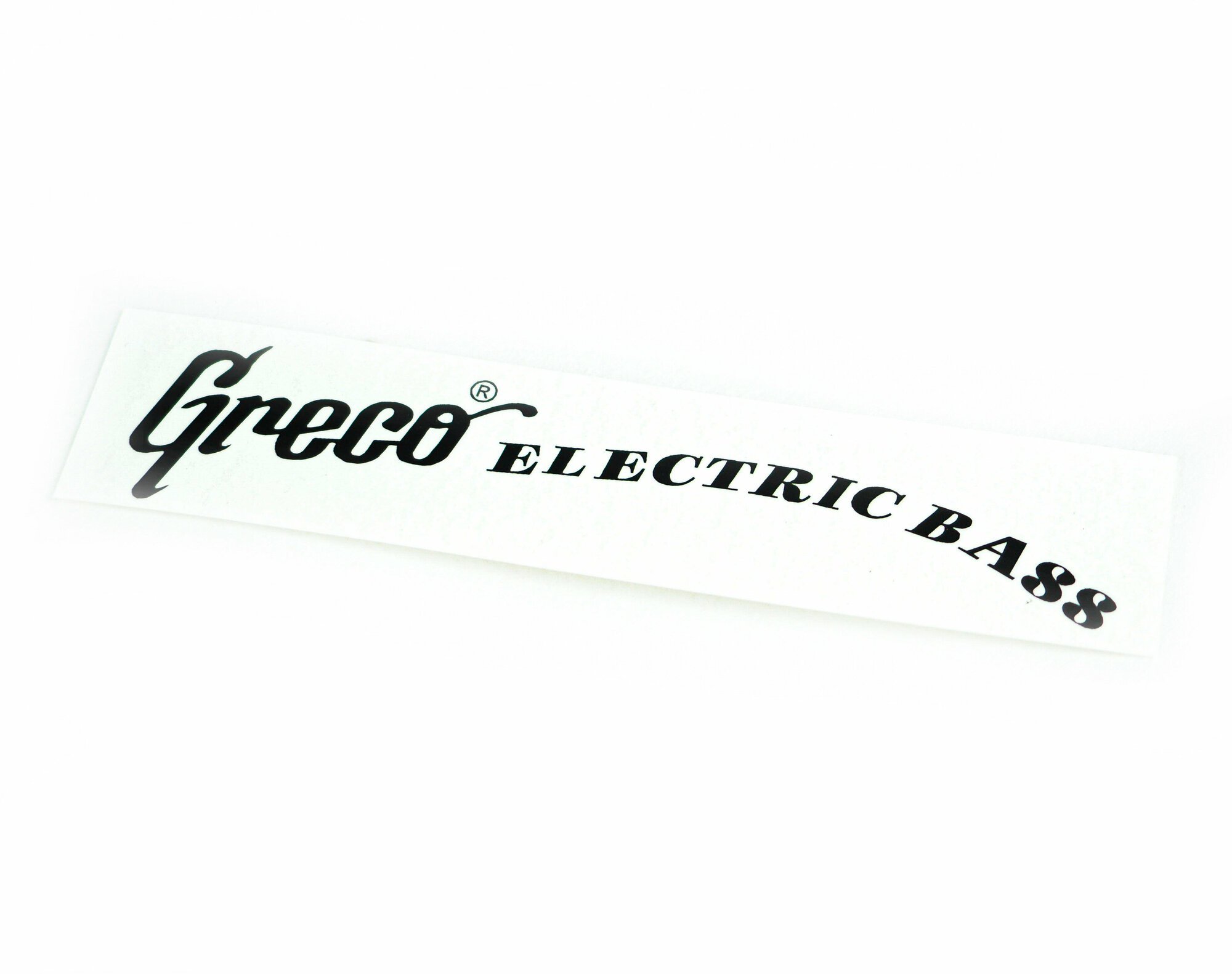 Наклейка декаль на голову грифа гитары "Greco electric bass" Струнки. ру