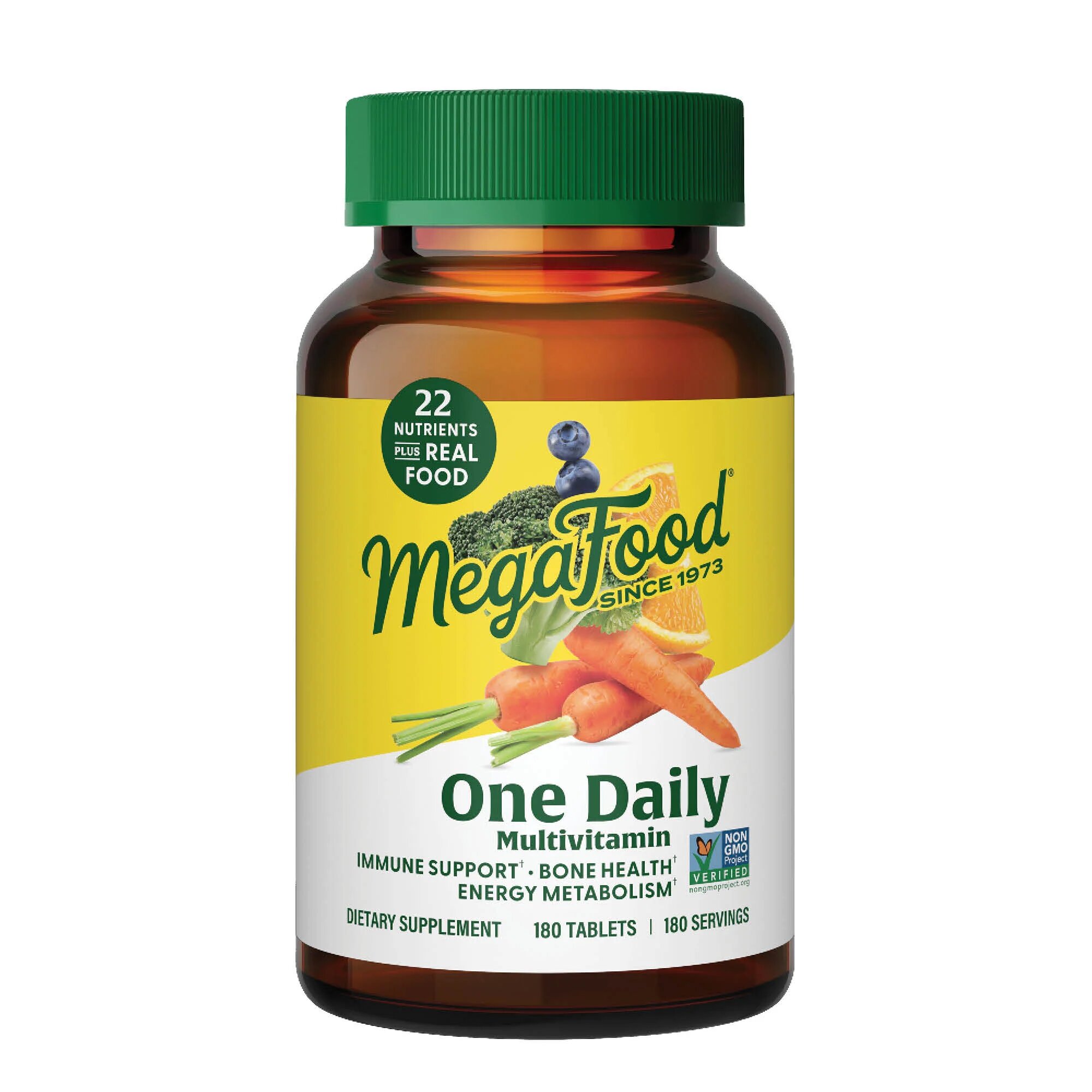 MegaFood, Multivitamin One Daily, мультивитамины для взрослых, 180 таблеток
