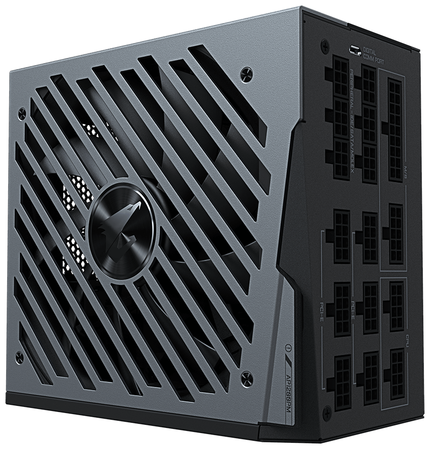 Блок питания GIGABYTE AORUS P1200W 80+ PLATINUM MODULAR 1200W GP-AP1200PM черный
