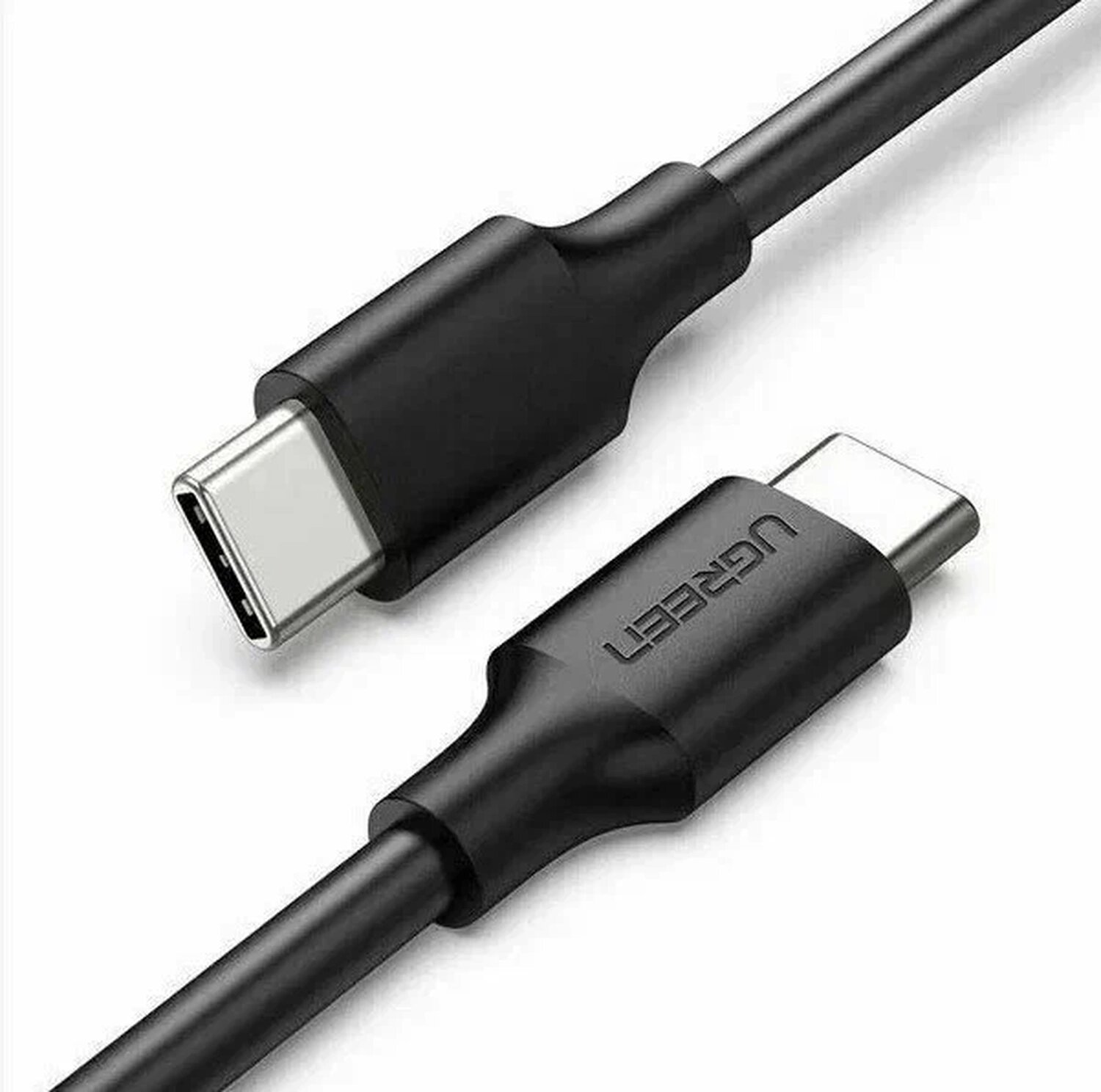 Кабель UGREEN US286 (50998) USB-C 2.0 Male To USB-C 2.0 Male 3A Data Cable. Длина: 1,5м. Цвет: черный