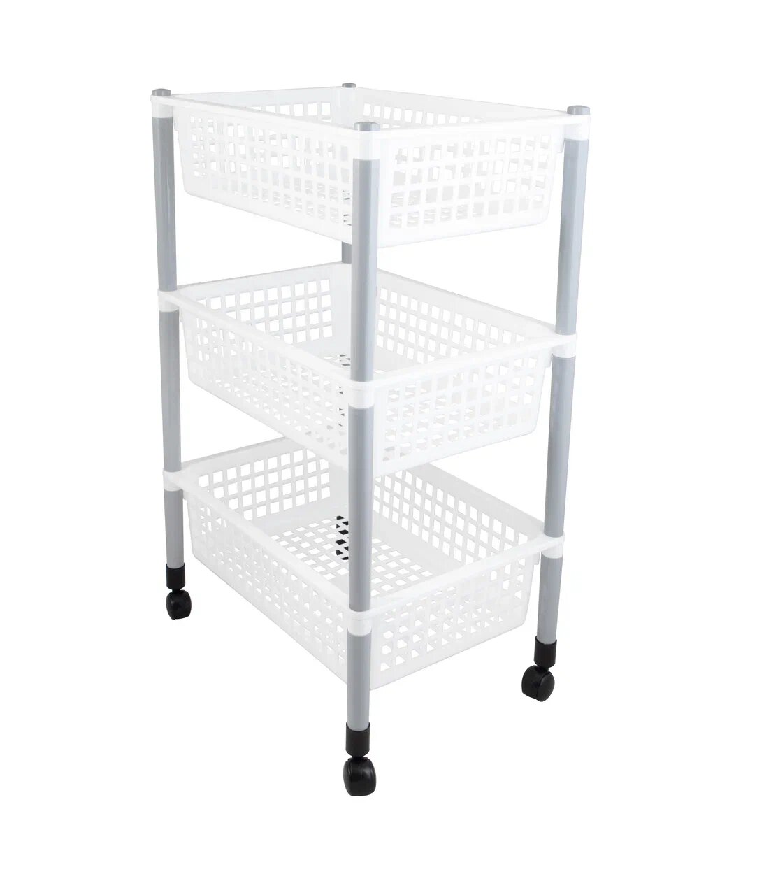 Контейнер для овощей 3-х секционный (на колесах) лоток Полимербыт 960