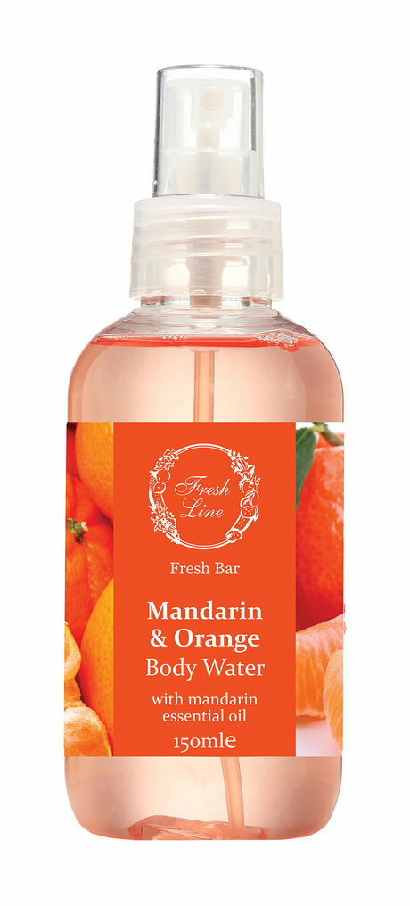 Fresh Line Mandarin & Orange Body Water, Дымка для тела с эфирным маслом мандарина, 150мл