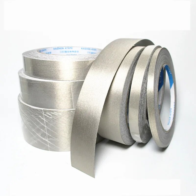 Проводящая тканевая лента, темно-серая, 20 м 20 мм