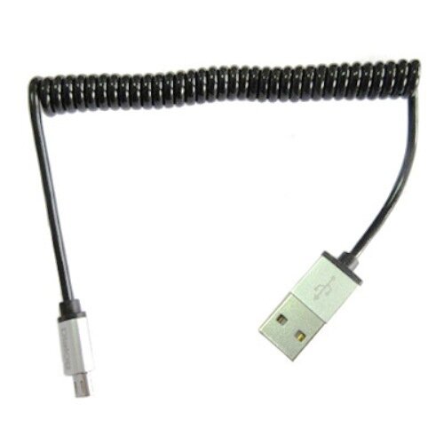 Кабель USB-Am/MicroBm 2.0 Диалог CU-0309S/HC-A5210 витой спиральный - 0.9 метра