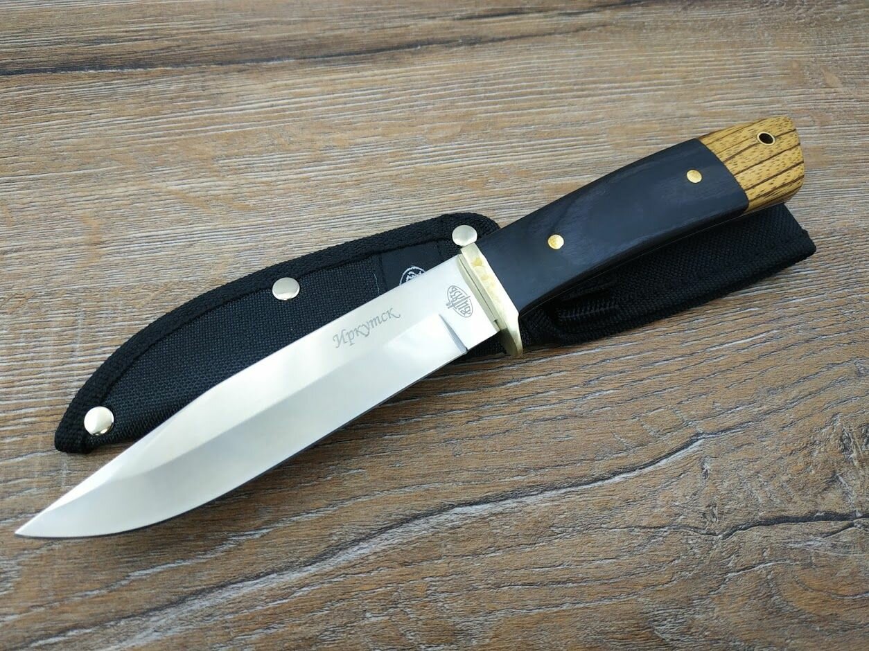Нож нескладной B295-34 Иркутск, ножны