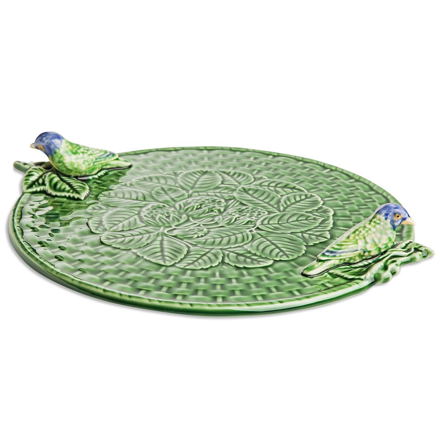 Блюдо для сыра Bordallo Pinheiro Strawberries Cheese Tray with Birds 65011879