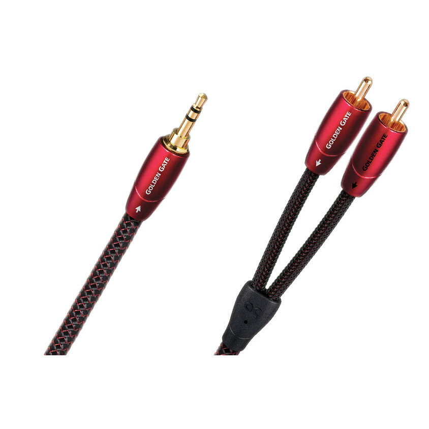 Кабель аудио 1xMini Jack - 2xRCA Audioquest Golden Gate 3.5mm-RCA 0.6m