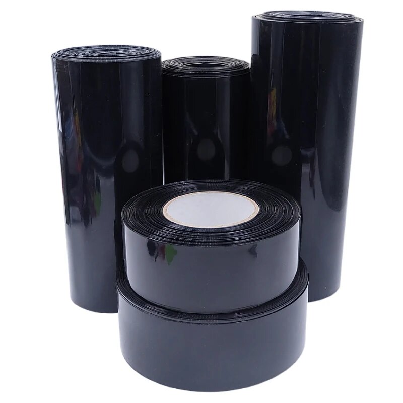 Термоусадочная трубка ПВХ 30-80 мм Width 35mm, черный, 2 meter