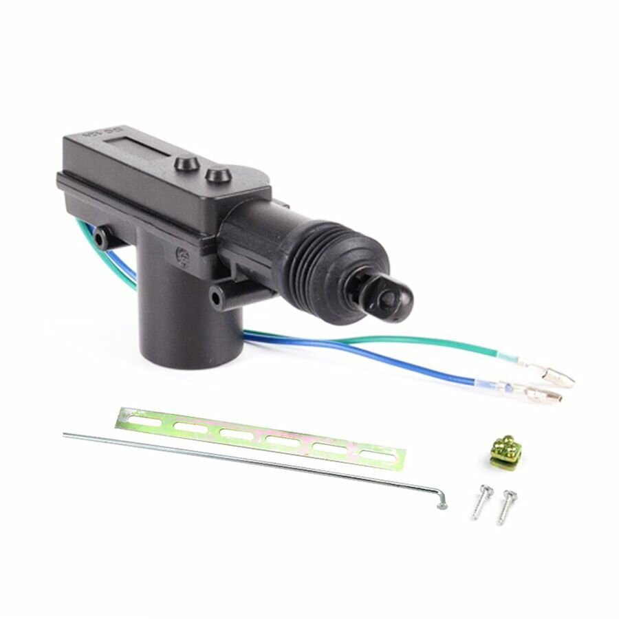 Черный автомобильный электропривод замка двери DC12V усиленный 2-проводной сигнализация безопасность