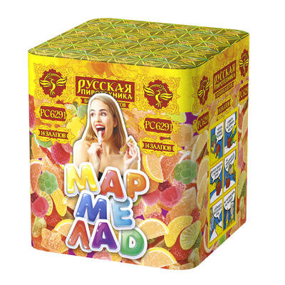 Батарея салютов Русская пиротехника Мармелад 14 зарядов