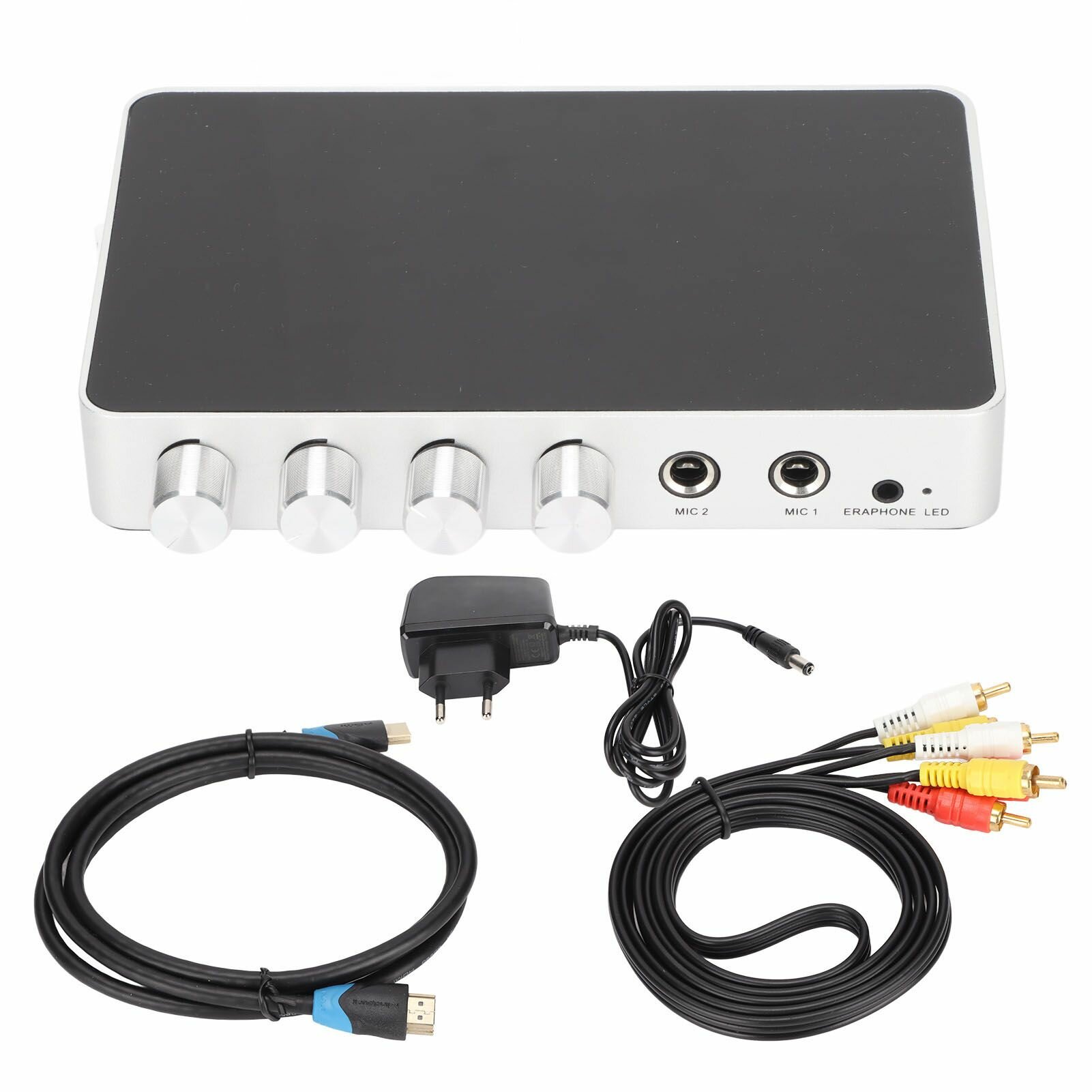 Микшер HDMI 4K, регулируемый звук, для TV Box, DVD, вилка ЕС