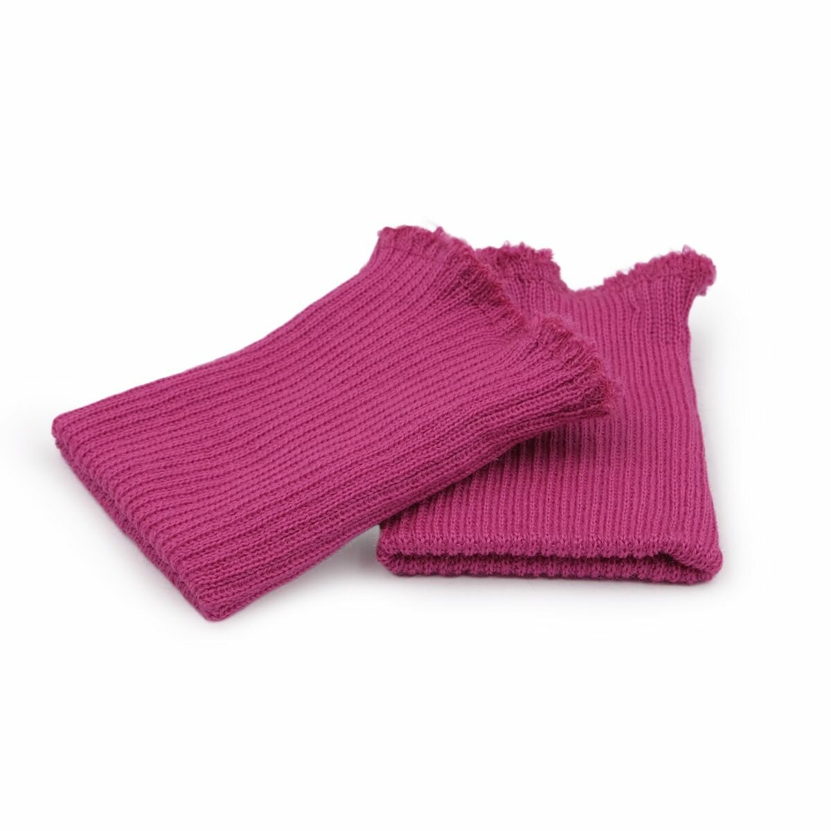 Манжет тонкий (30% шерсть, 70% акрил), 14 кл, 2*2, 6,5см*9,5см (714 рубиновый блеск (розовый цикламен))