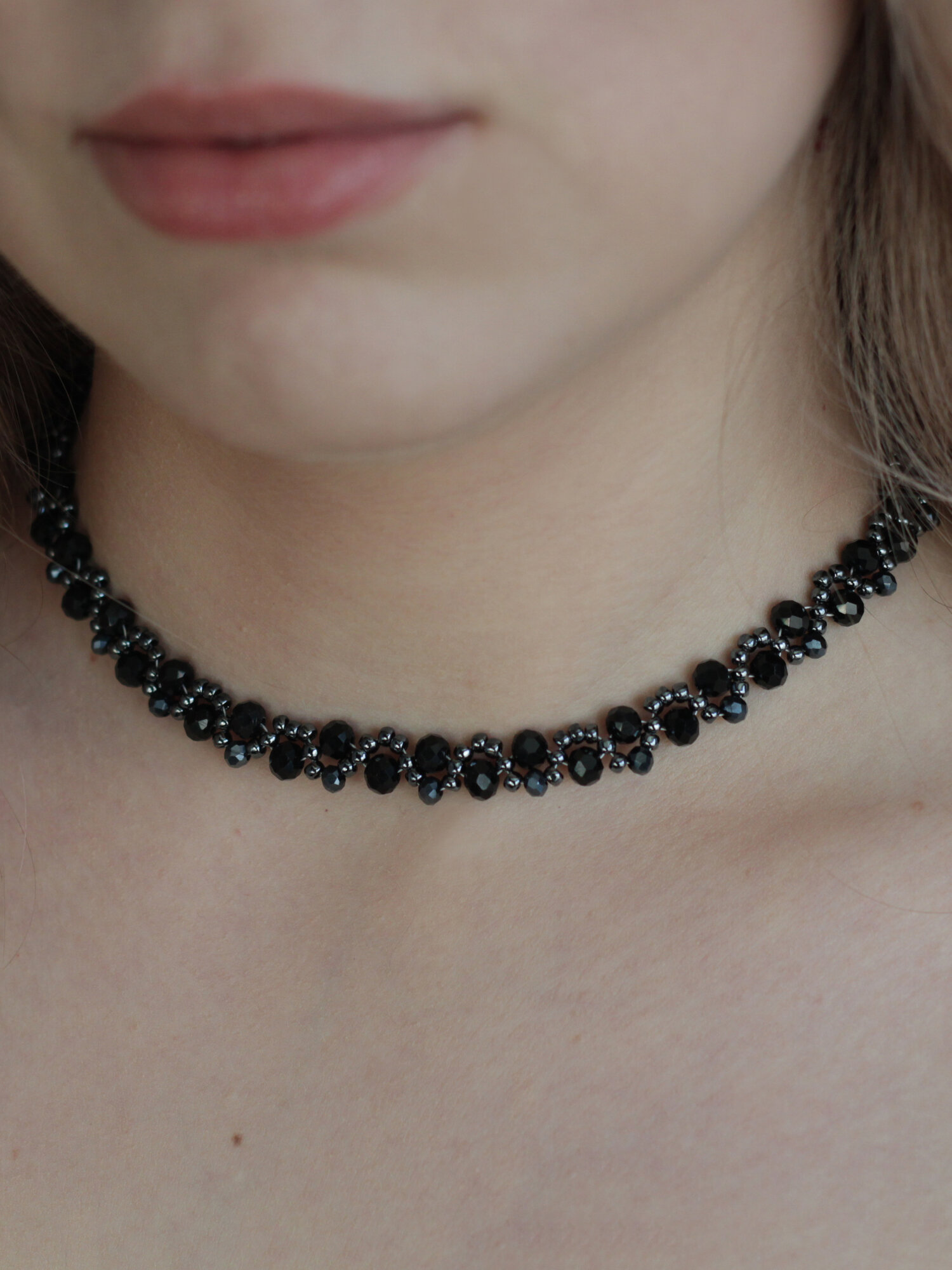 Чокер, стекло