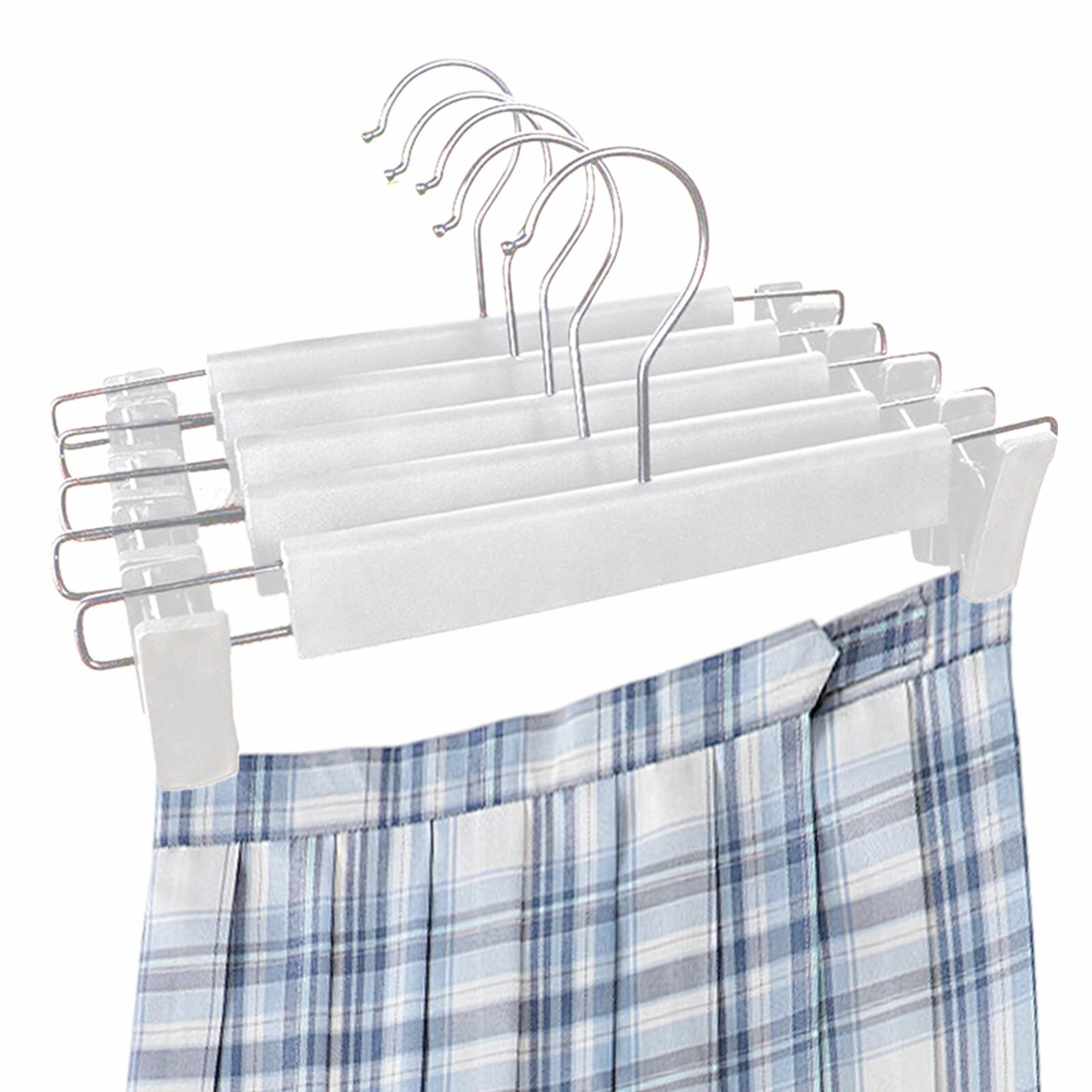 5 прочных зажимов для брюк с матовым покрытием, не скользящих , Съемник для одежды