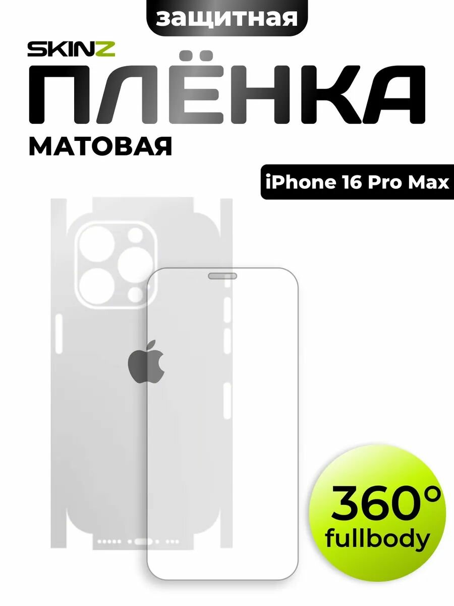 Пленка на экран и заднюю панель для iPhone 16 Pro Max
