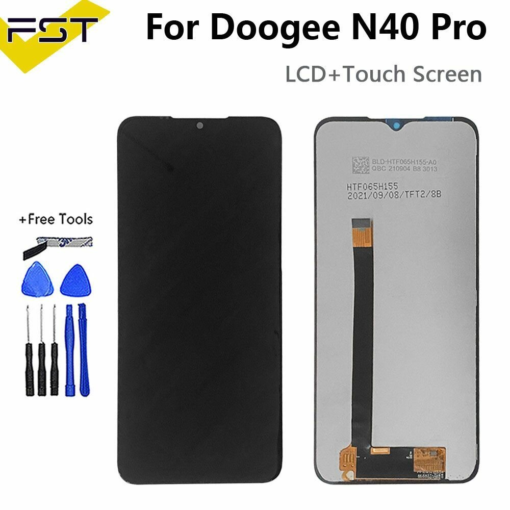 Дисплей для Doogee N40 Pro с тачскрином черный, экран, дисплей с тачскрином