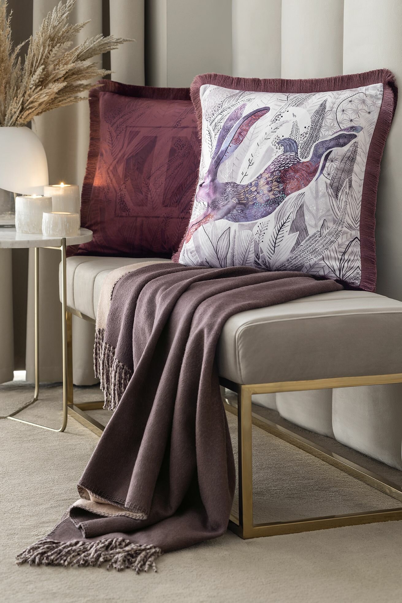 Togas Подушка декоративная "Истриа" бархат, 45x45