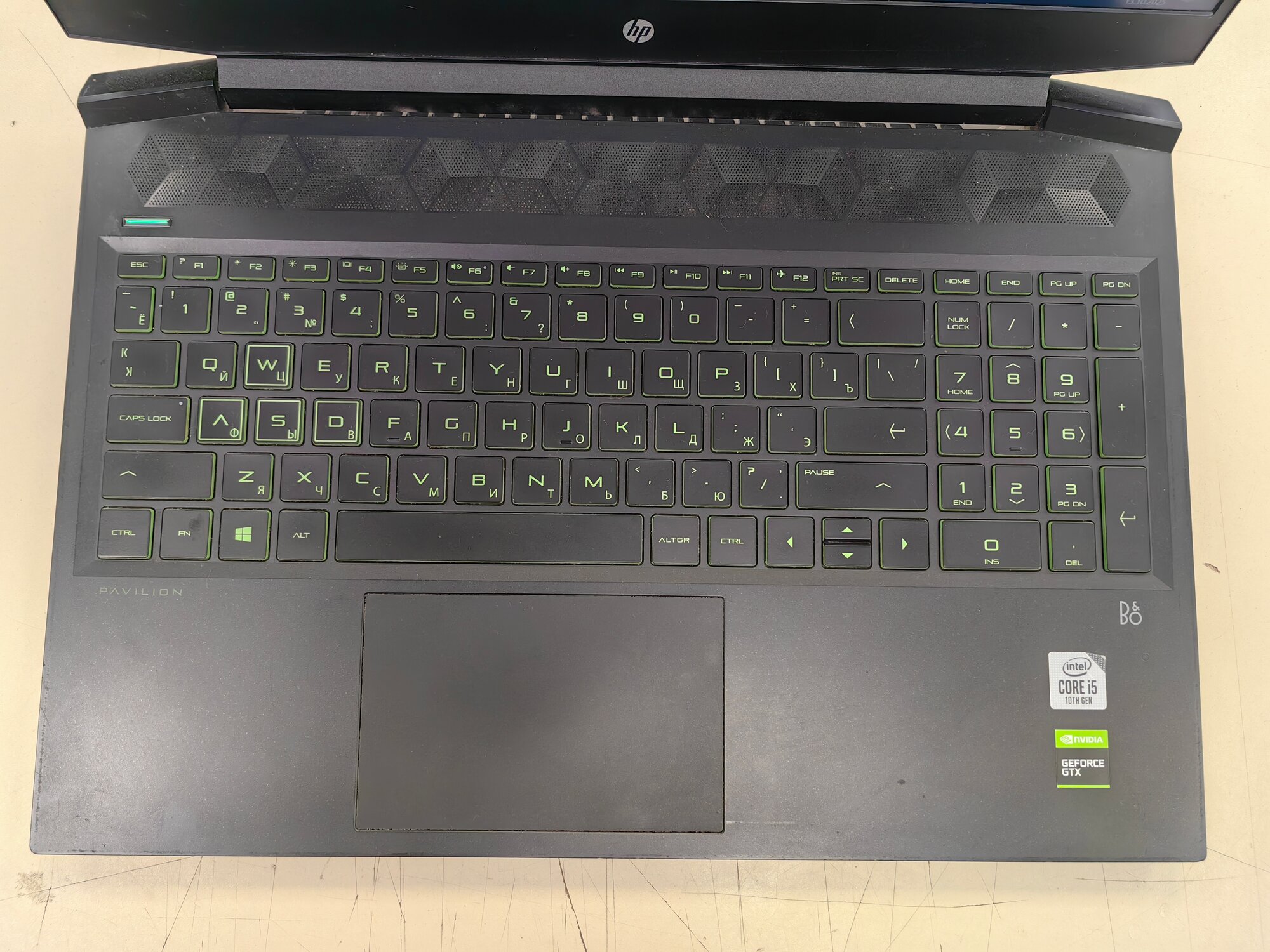 Игровой ноутбук HP Pavilion Gaming 15-dk1069ur (316F5EA), Б/У,Уценка