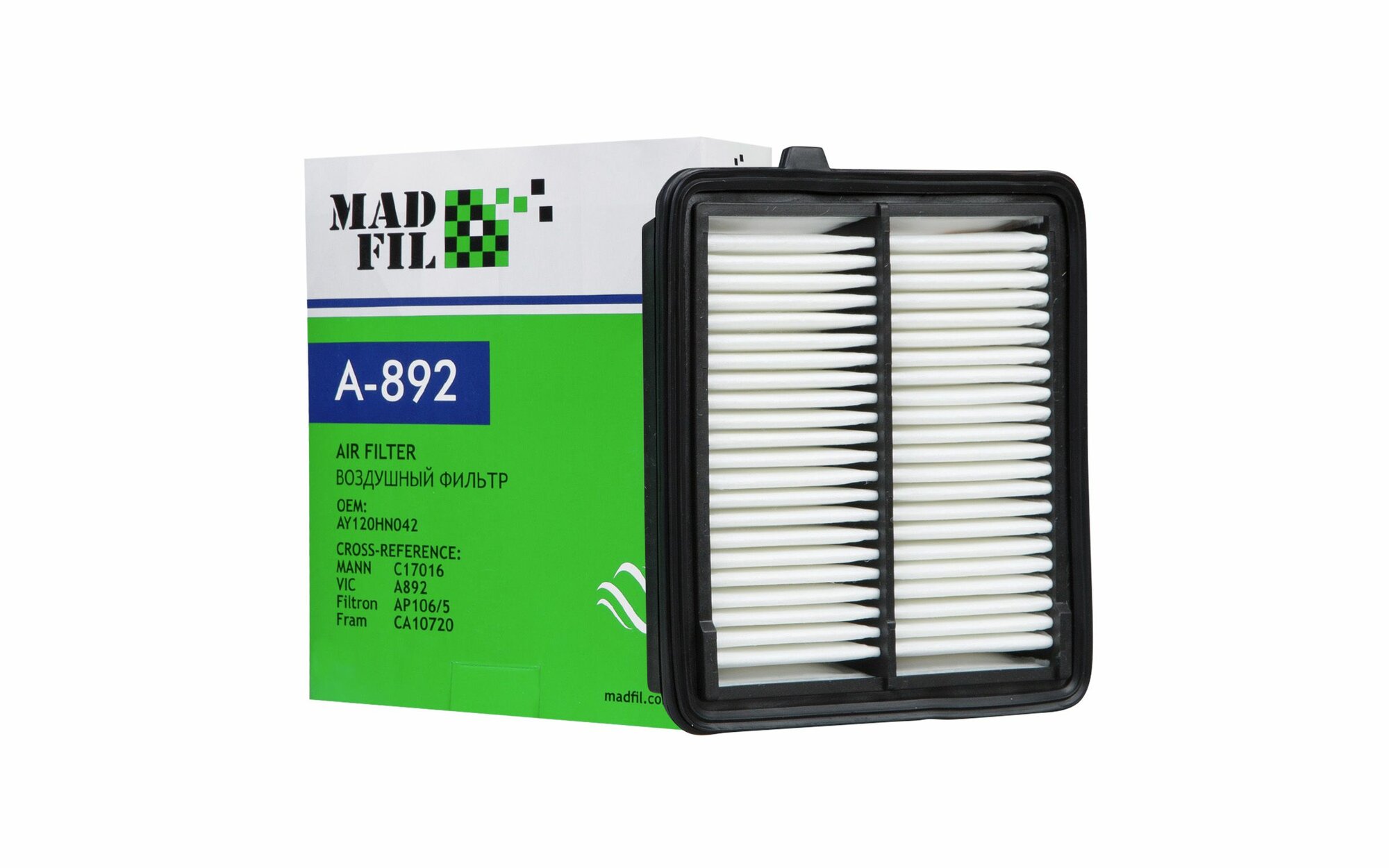 A-892 Воздушный фильтр для HONDA Fit Shuttle, Fit, Freed Spike, Insight, Jazz