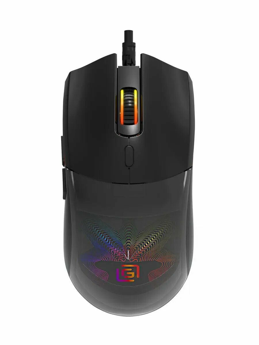 Мышь Оклик 714GM черный оптическая 7200dpi USB 6but (1620717)