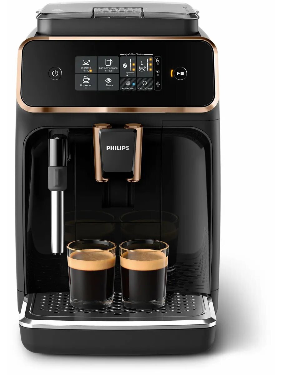 Кофемашина Philips EP2124/72, автоматическая, сенсорное управление, черная