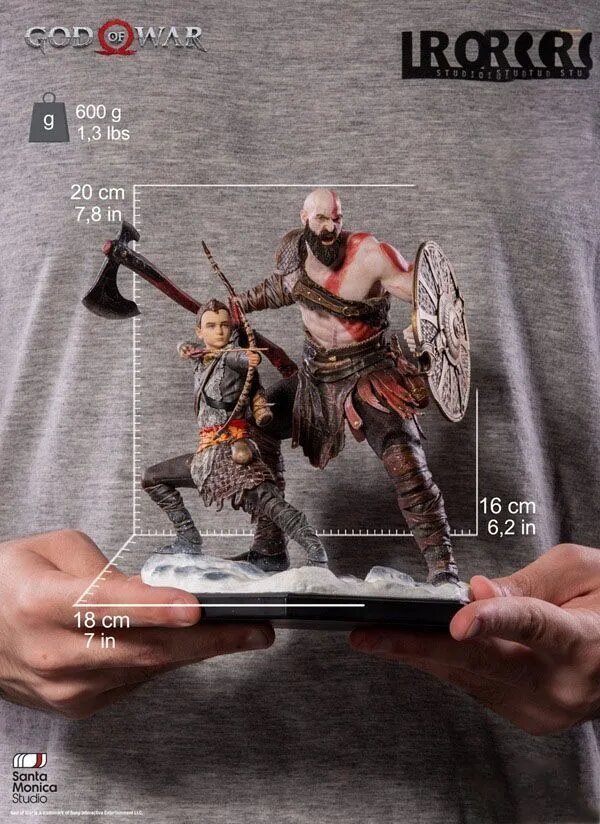 Фигурка Бог войны Кратос в доспехах Ареса / UPCLOUD/god of War 2 Kratos In Ares Armor (20см, коробка)