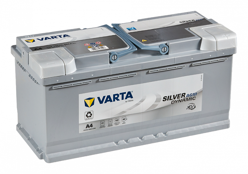 Аккумулятор автомобильный Varta Silver Dynamic AGM H15/A4 6СТ-105 обр. 393x175x190