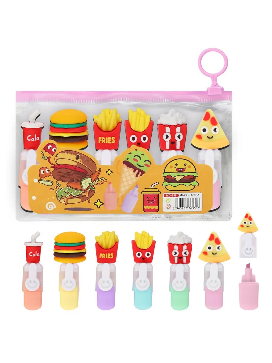 Набор перманентных маркеров 6 шт 1-4 мм