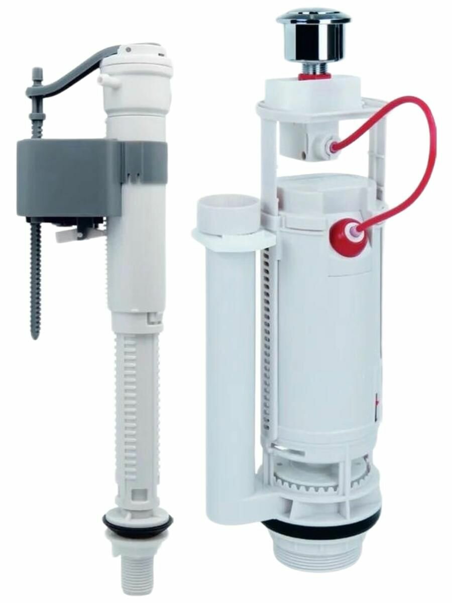 Комплект арматуры универсальный двухрежимный Unicorn пл/ш В комплекте универсальный клапан (нижний и боковой залив) KAU-KP 1/2