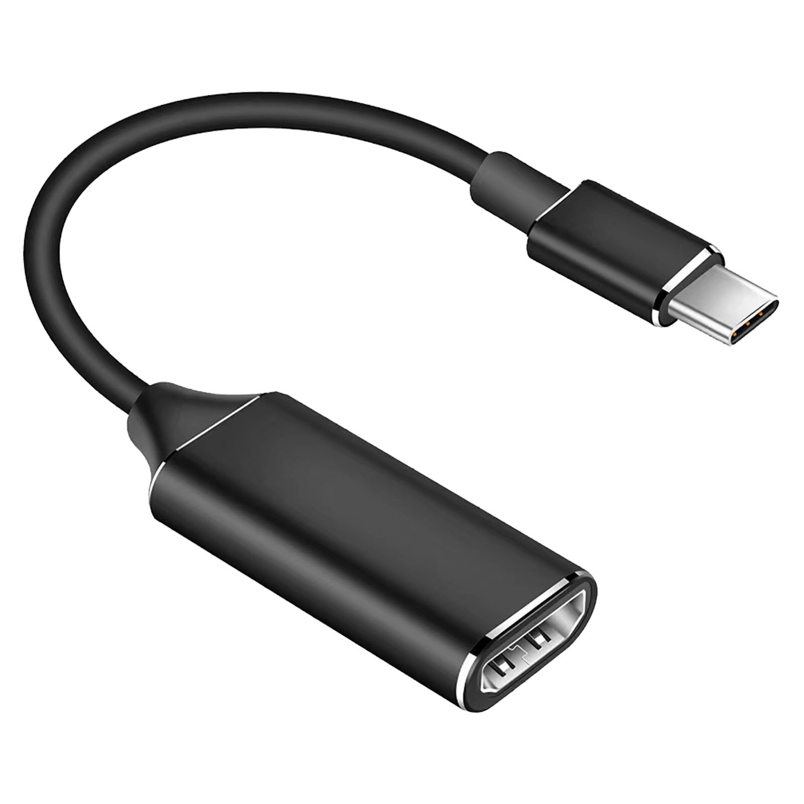 Адаптер мультимедийного интерфейса Type C - HD, 4K 10 Гбит/с USB 3.1, кабель мультимедийного интерфейса Type C - HD, черный, 7,1 дюйма