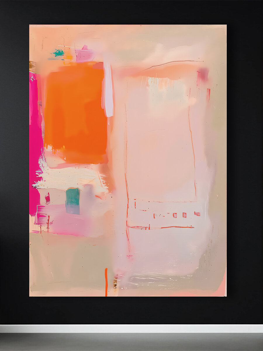 Картина интерьерная на стену - "Абстракция, модерн, масло, живопись" , 60х80 см.