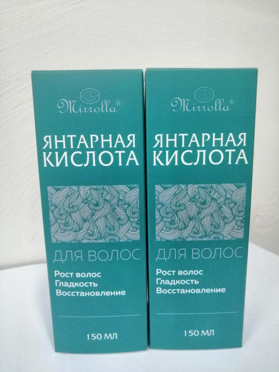 Mirrolla янтарная кислота для волос 2шт