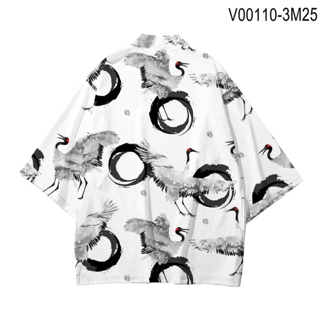 Хаори Nifineo полиэстер японский стиль Белый, М, hf-363