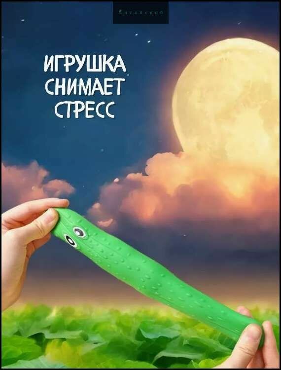 Игрушка против стресса для детей HTI (POKET MONEY) Сумасшедший огурец