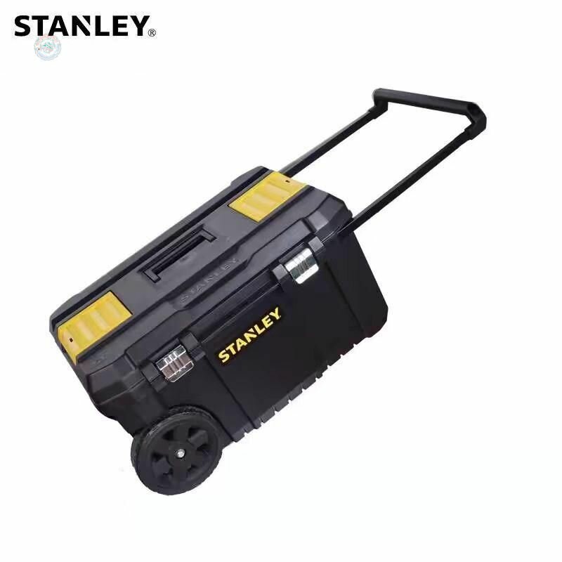 Системный ящик для инструментов STANLEY STST1-80150-23, 67 см высота, выдвижные тяги и большие колёса, удобное хранение мелочей и крупных инструментов