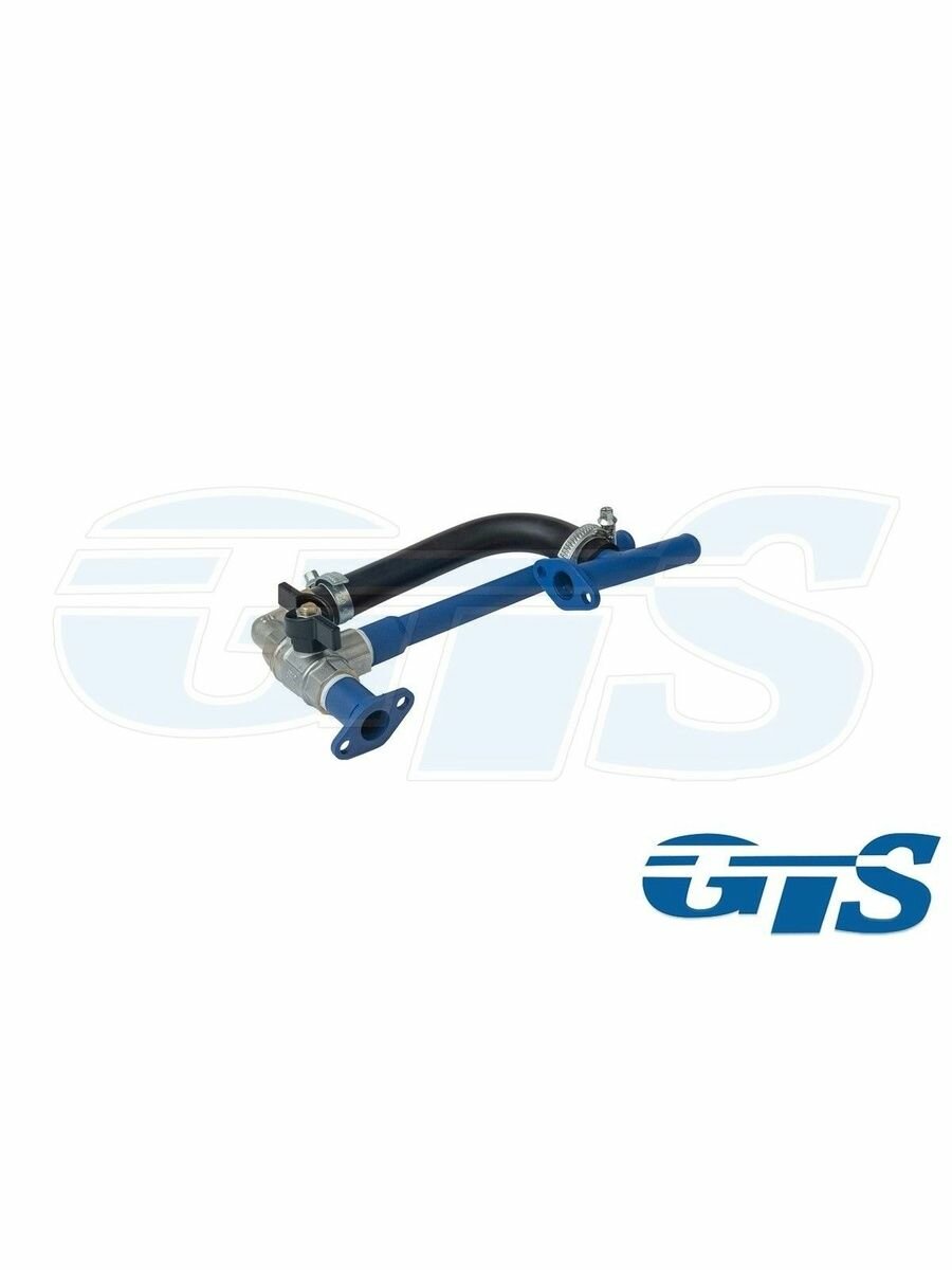 Кран отопителя печки с байпасом "GTS" для а/м ВАЗ Нива 2121-21214 (без кондиционера) Вариант 2