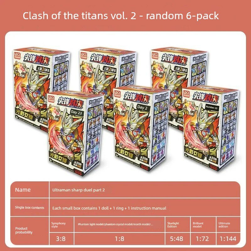 Коллекционная фигурка Smart Creation Ultraman Ultimate Showdown, второе издание, 2-е поколение, серия Blind Box: Zero