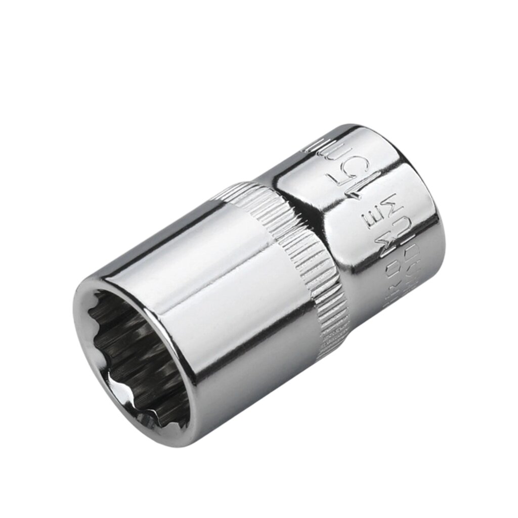 Сверхмощный 12-Точечный Короткий Торцевой Бит 1/2-дюймовый Привод 8-20 мм с Храповым Ключом для Ручного Инструмента для Ремонта Автомобилей