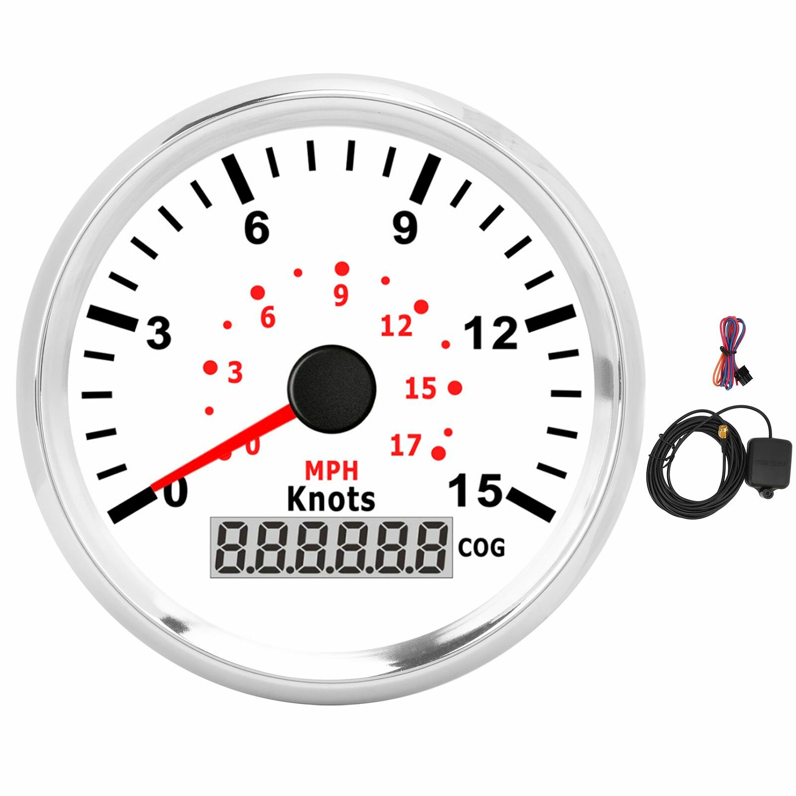 3-3/8" GPS спидометр 15 узлов/17 миль/ч SOG COG (9-32V) для судов