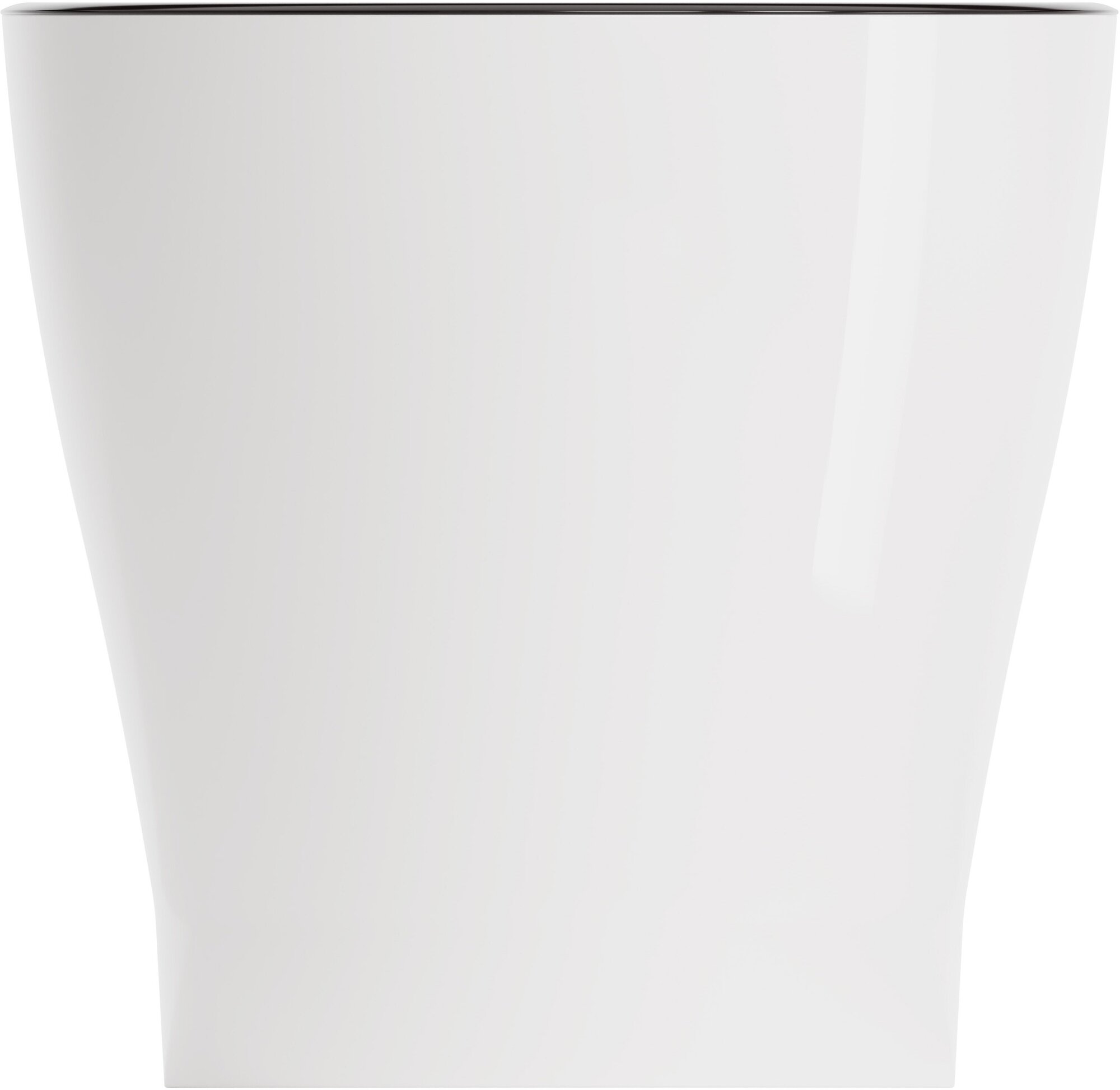 Горшок для цветов Альтернатива Лея двойной с автополивом пластиковый белый диаметр 19см объем 3.6л