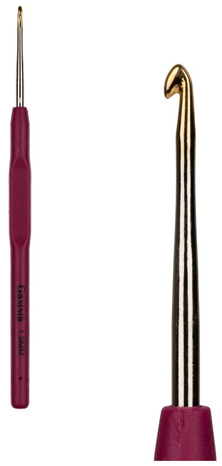 "Gamma" RCH крючки с прорезин. ручкой сталь d 1.90 мм 13 см в блистере d 1.90 мм