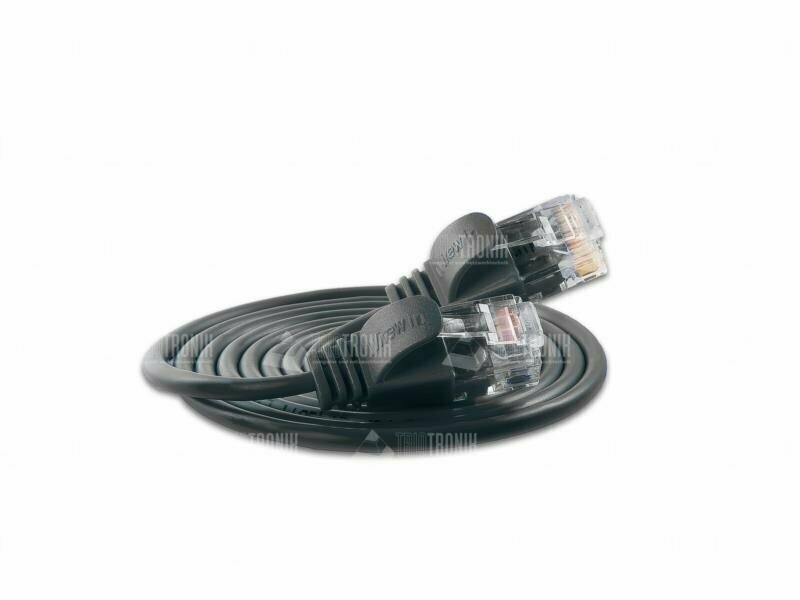 Кабель Wirewin SLIM LIGHT UTP Cat.6, 0.15 м черный