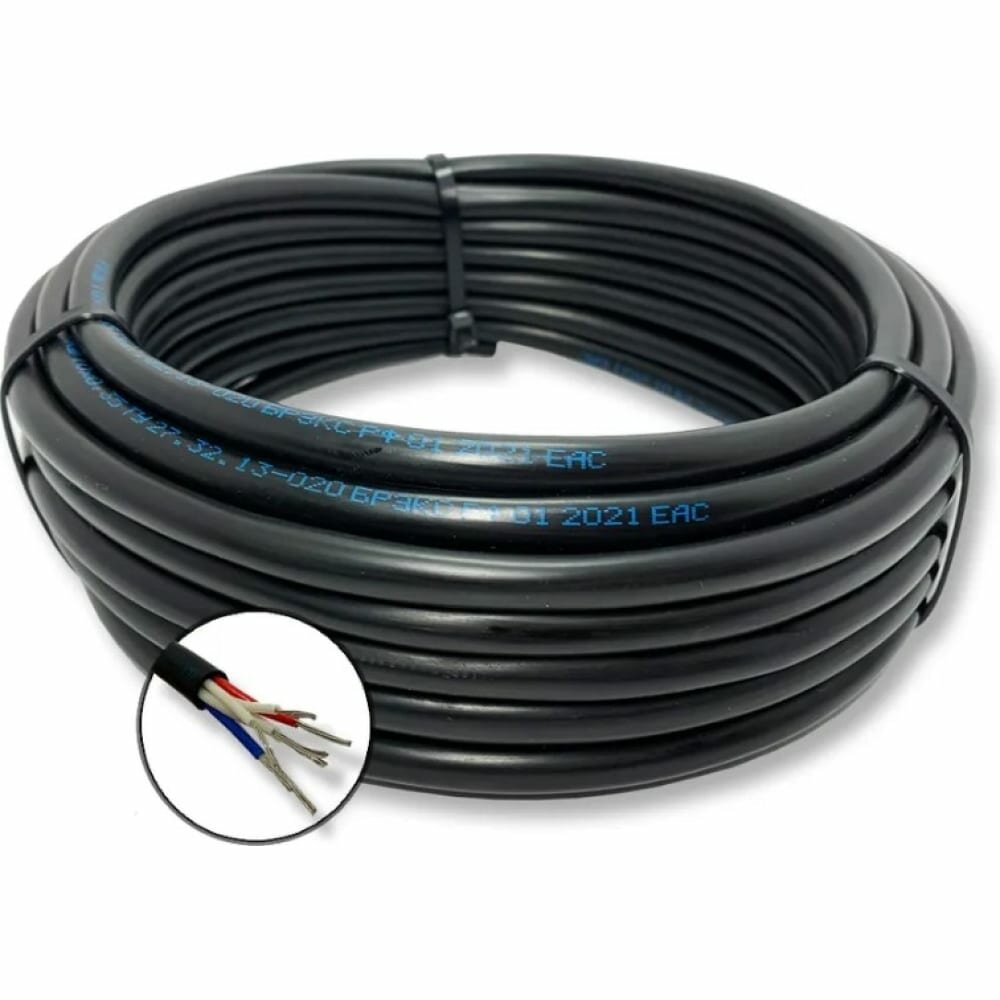Монтажный кабель МКШ проводник 3x0.75 мм2, 1м OZ48627L1