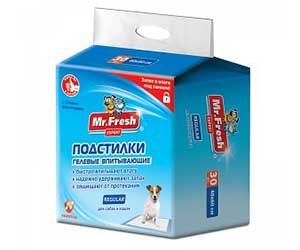 Пеленки для собак и кошек Mr.Fresh expert regular 40*60см 30шт f501