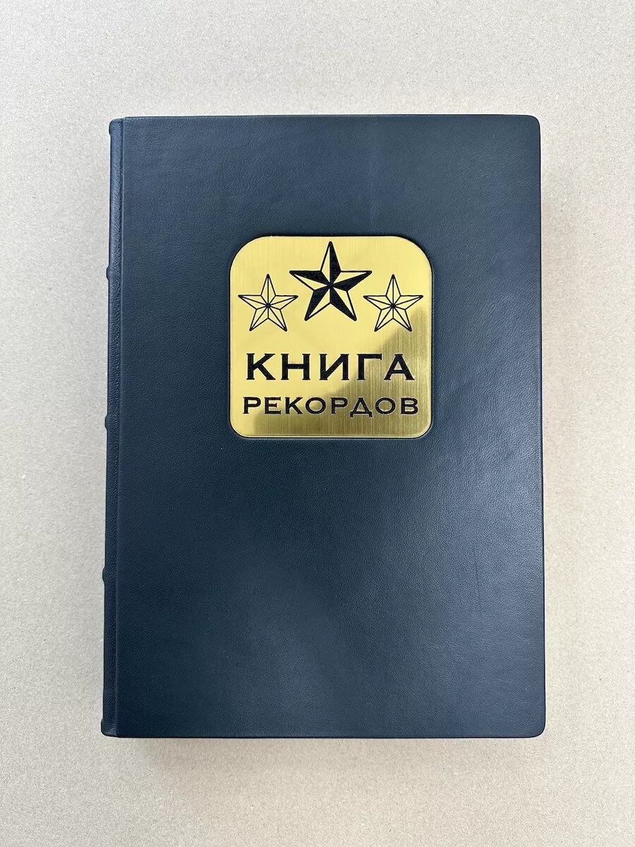 Книга рекордов (подарочная кожаная книга)