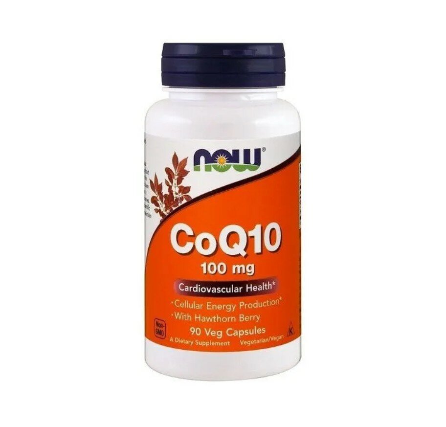 CoQ10 100mg 90 caps Now, для энергии и поддержки сердца