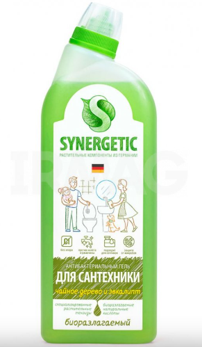 Средство биоразлагаемое Synergetic для мытья сантехники Зеленая сила, 0,7л
