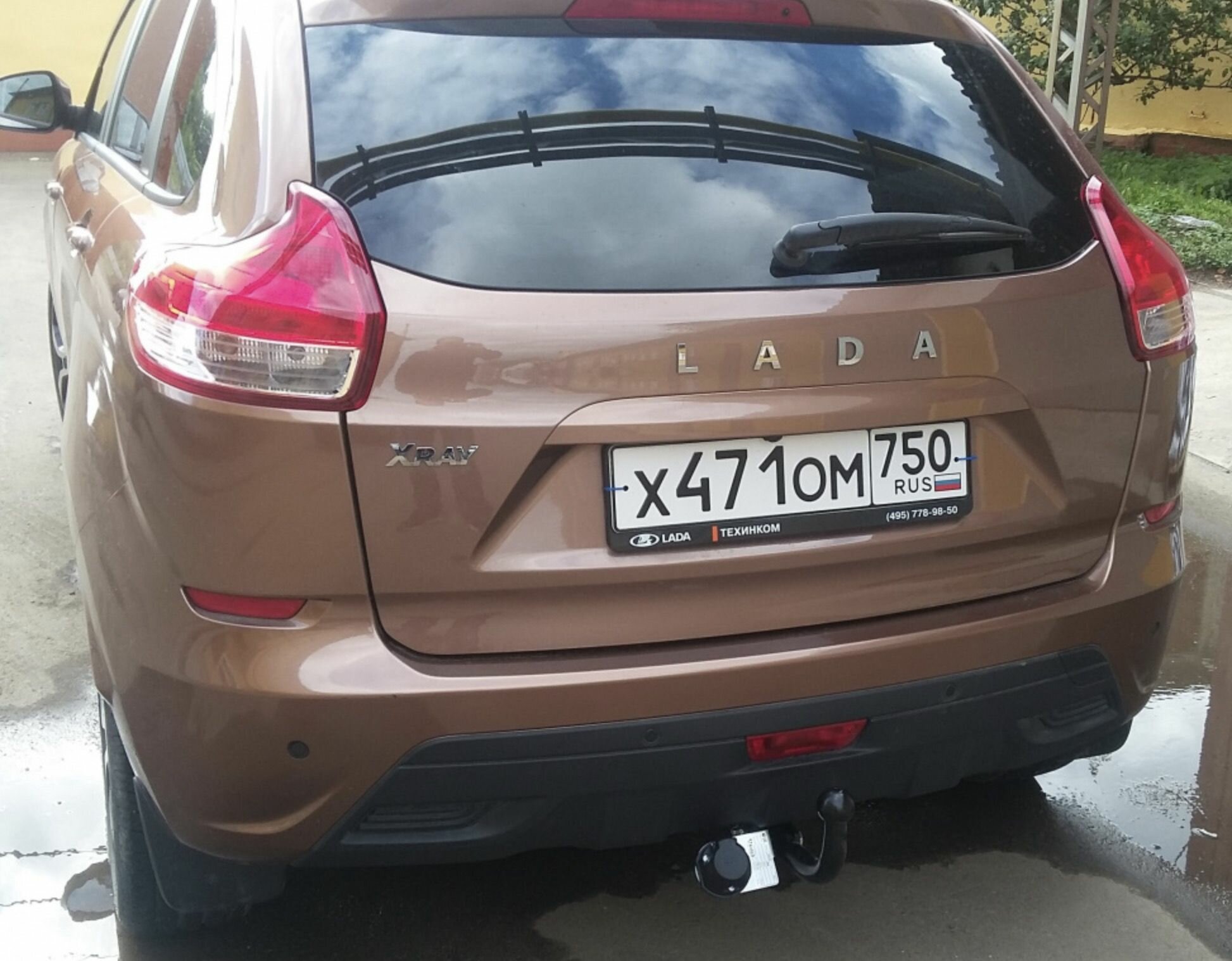 Фаркоп на ВАЗ LADA XRAY (2017-) (без электрики, паспорт/сертификат в комплекте) Автос. VAZ-66