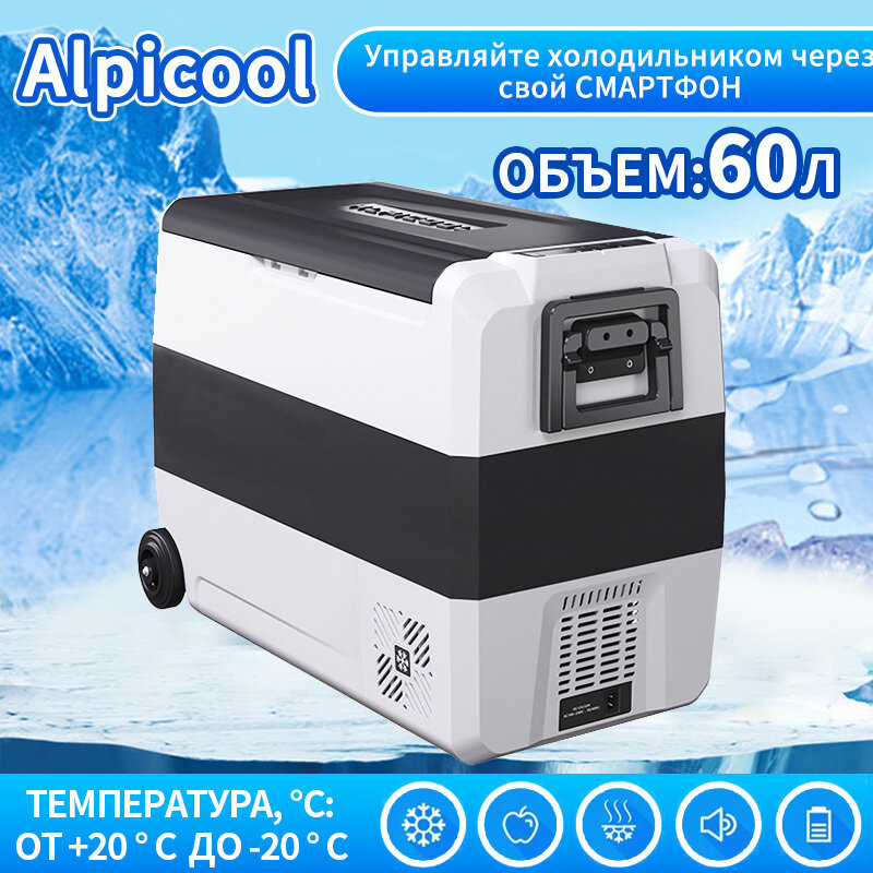 Автомобильный холодильник Alpicool T60 (60 л.) 12-24-220В