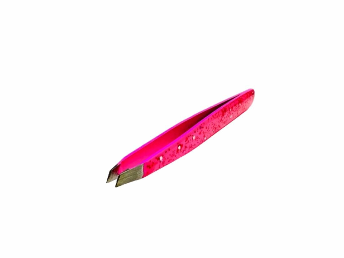 Пинцет для бровей профессиональный Beauty Tweezer BS- Profi розовый